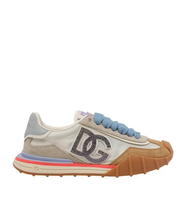 Dolce & Gabbana Dg Logo Embellished Lace-up Sneakers