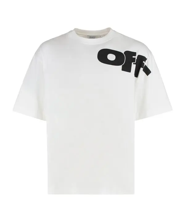 Off-White Oversized Logo Print T-shirt - White