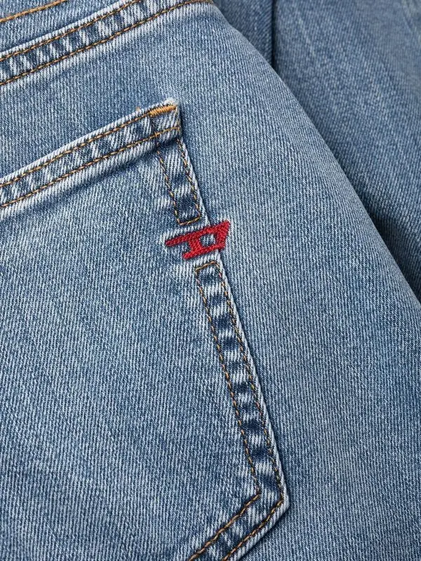 DIESEL® High Waist Straight-leg Jeans - Blue
