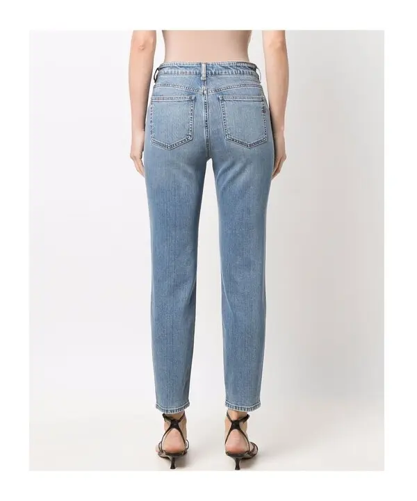 DIESEL® High Waist Straight-leg Jeans - Blue