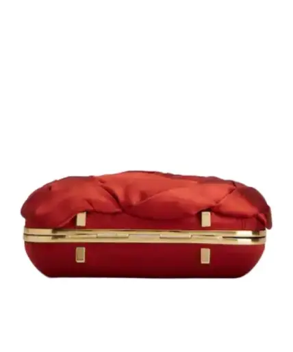 ROGER VIVIER Rose Clutch In Satin