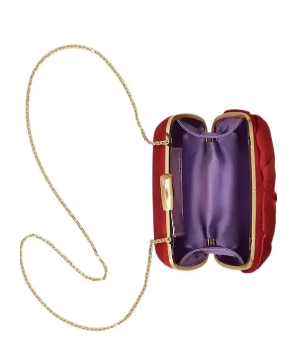ROGER VIVIER Rose Clutch In Satin
