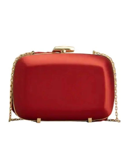 ROGER VIVIER Rose Clutch In Satin