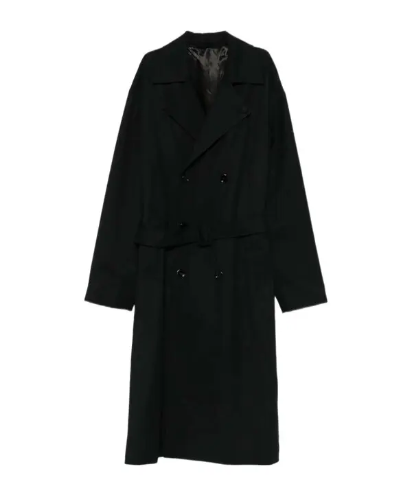 LARDINI Belted Double-breasted Coat
