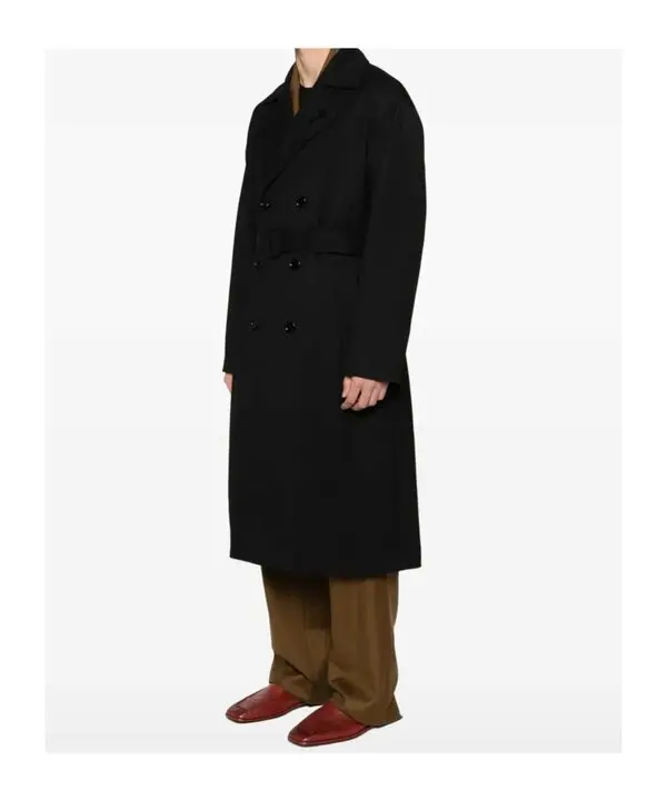 LARDINI Belted Double-breasted Coat