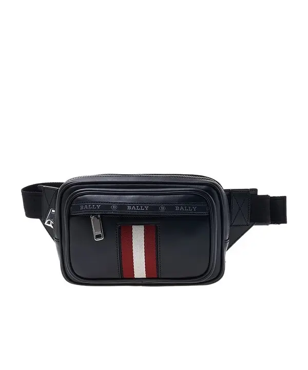 Bally Leather Waist Pack With Embossed Logo