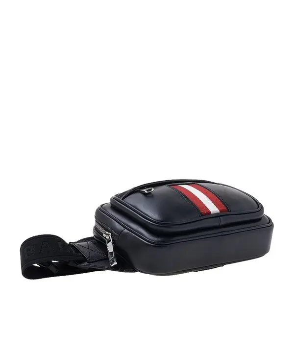 Bally Leather Waist Pack With Embossed Logo
