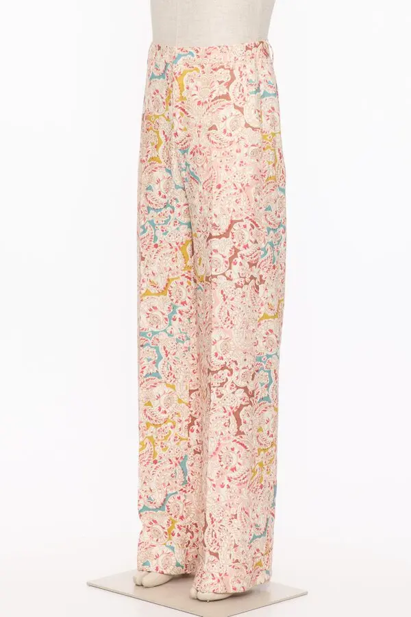 Valentino Garavani Paisley-print Hemp Trousers