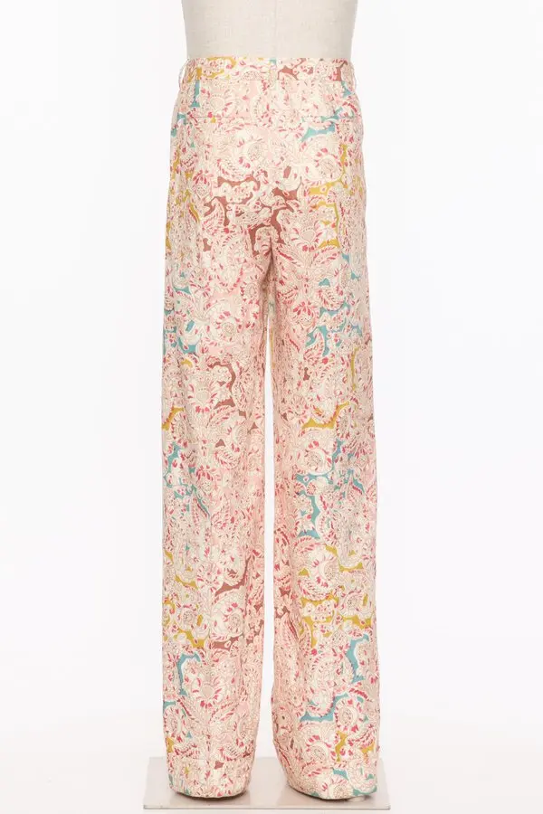 Valentino Garavani Paisley-print Hemp Trousers
