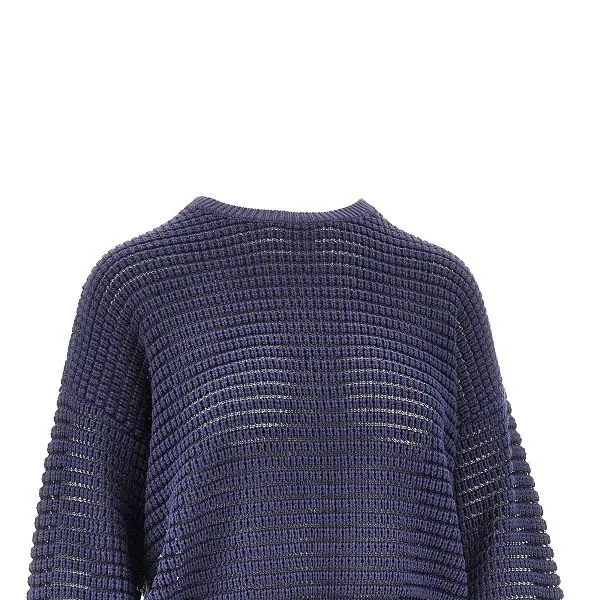 Emporio Armani Perforated Round Neck Sweater
