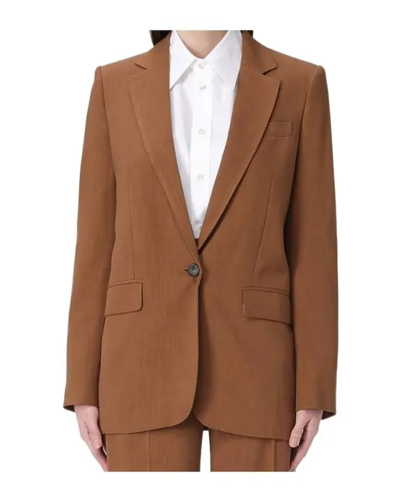 Etro Long-sleeved Suit Jacket - Brown