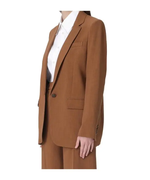 Etro Long-sleeved Suit Jacket - Brown