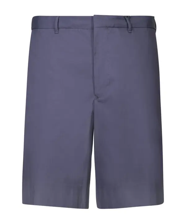 Prada Chino Shorts With Triangle Logo Patch