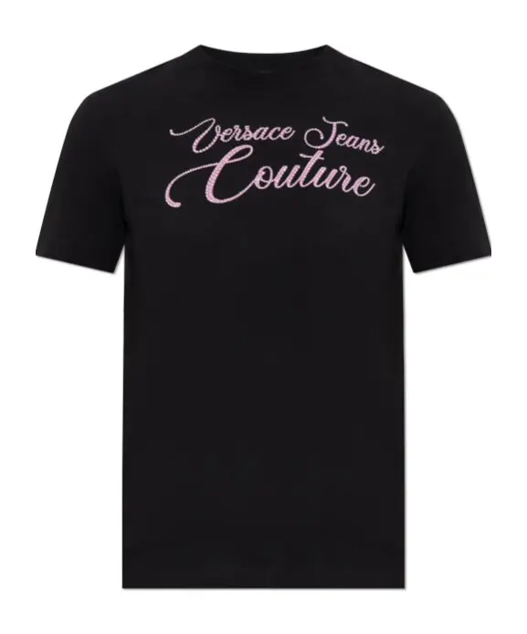 Versace Embroidered Logo T-shirt