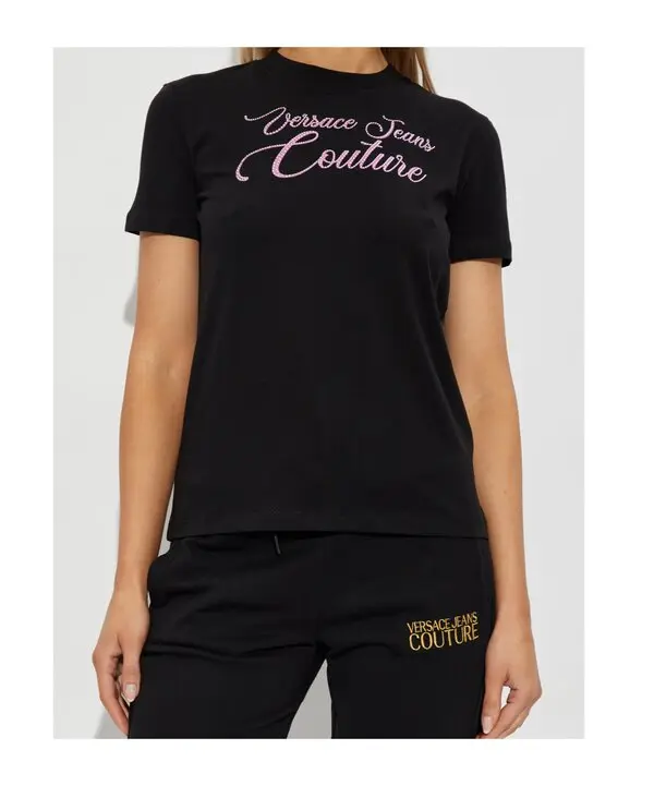 Versace Embroidered Logo T-shirt