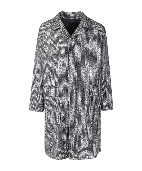 Tagliatore Notched-lapel Peacoat - Gray