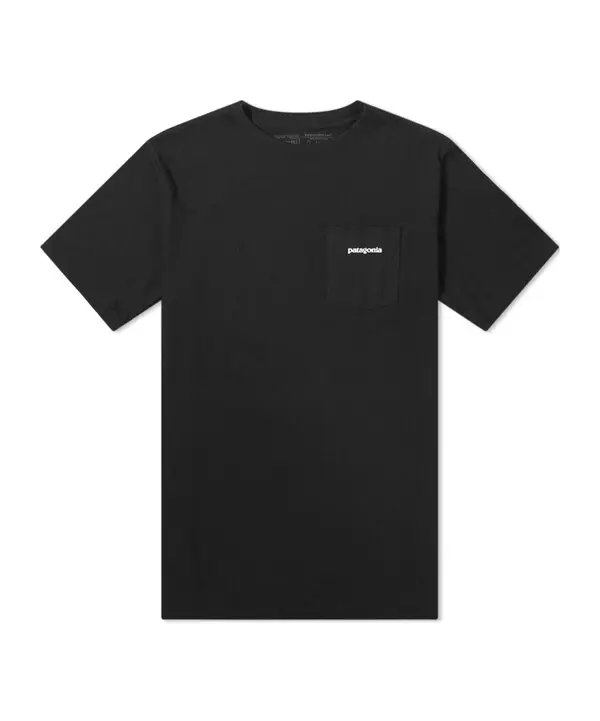 Patagonia Item O-neck Short-sleeved T-shirt - Black