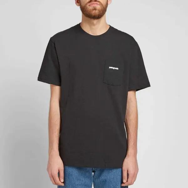 Patagonia Item O-neck Short-sleeved T-shirt - Black