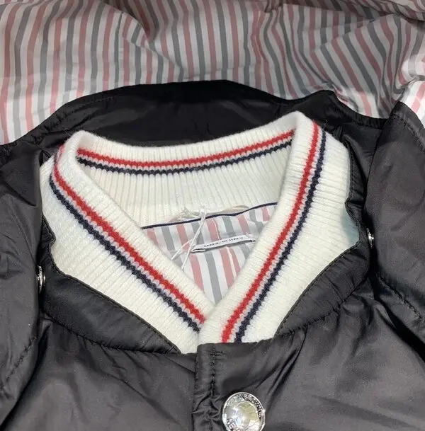 Thom Browne 4-stripe Padded Hooded Coat - Black