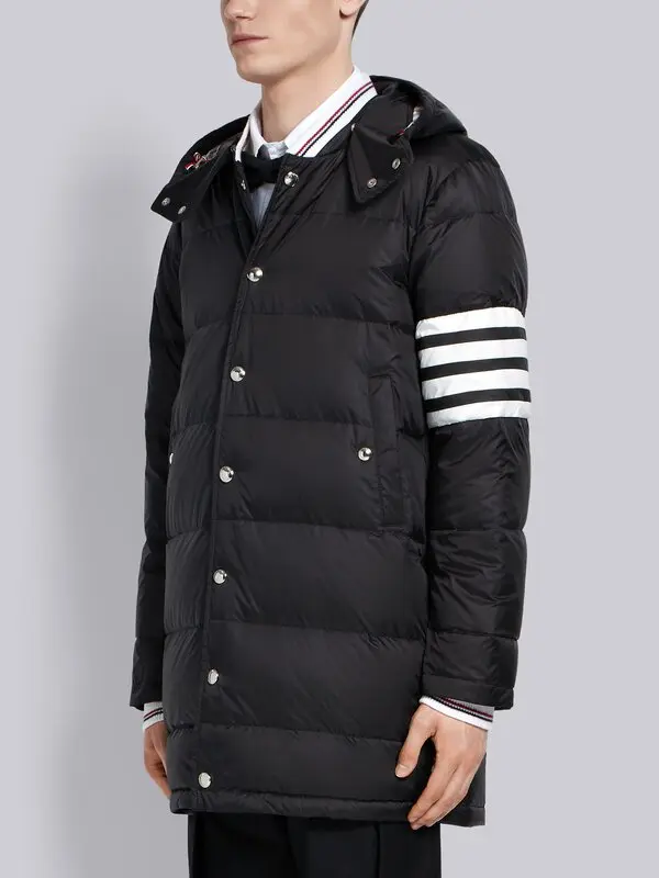Thom Browne 4-stripe Padded Hooded Coat