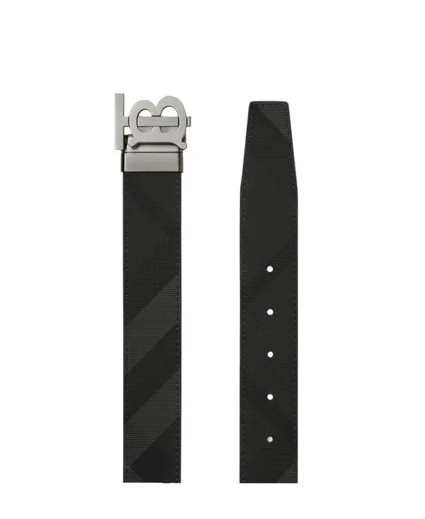 Burberry Monogram Buckle Reversible Belt