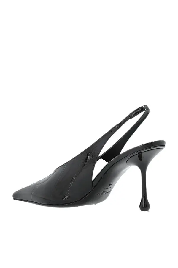 JIMMY CHOO Isa Pointed Toe Stiletto Slingbacks - Black