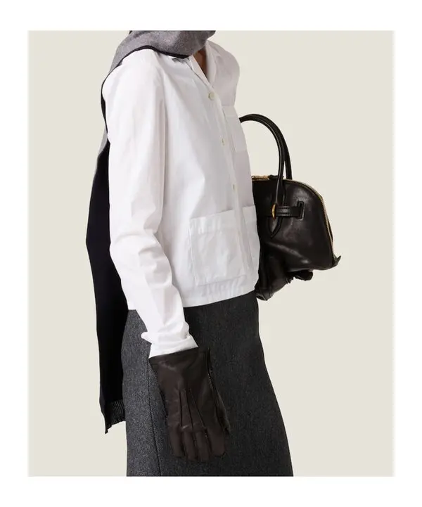 Miu Miu Cotton Poplin Shirt With Embroidered Logo