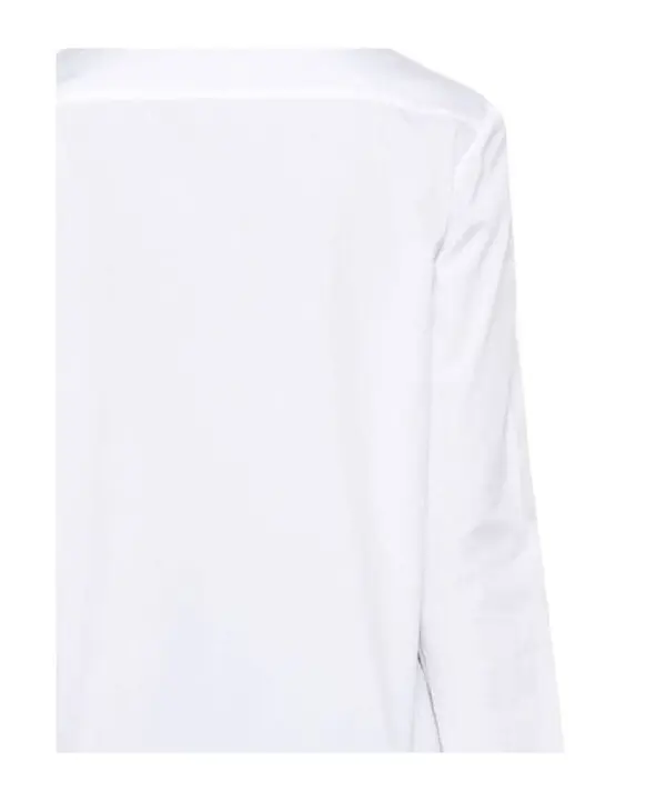 Miu Miu Cotton Poplin Shirt With Embroidered Logo