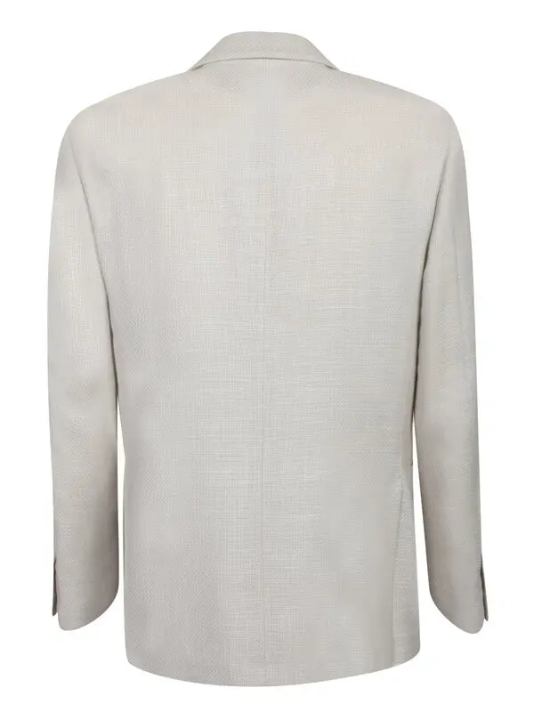 LARDINI Single-breasted Tailored Blazer - Beige