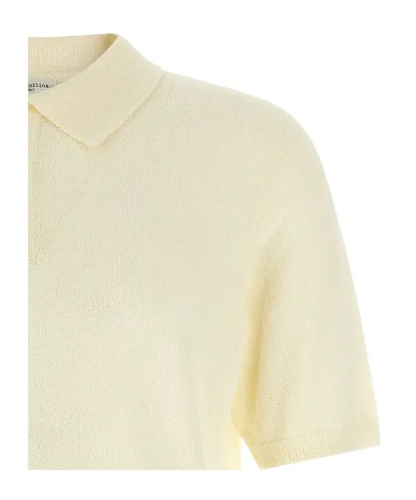 ROBERTO COLLINA Short-sleeved Polo Shirt - Nude