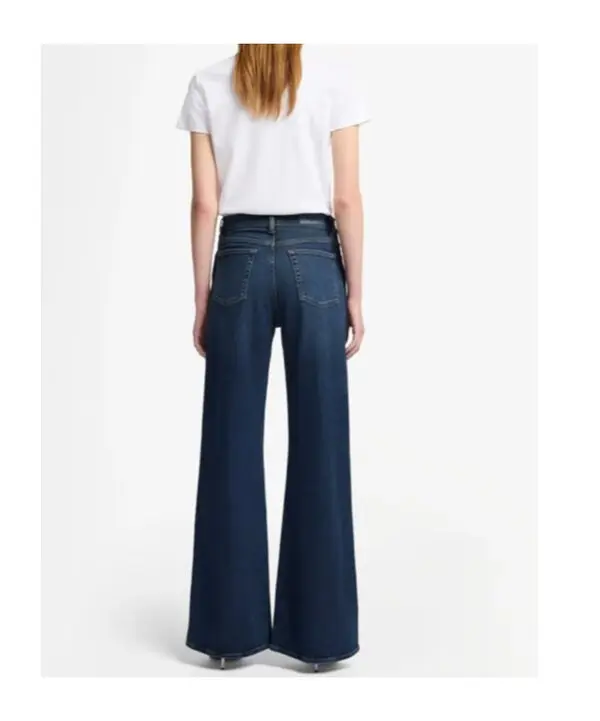 7 For All Mankind High-waisted Wide-leg Jeans - Blue