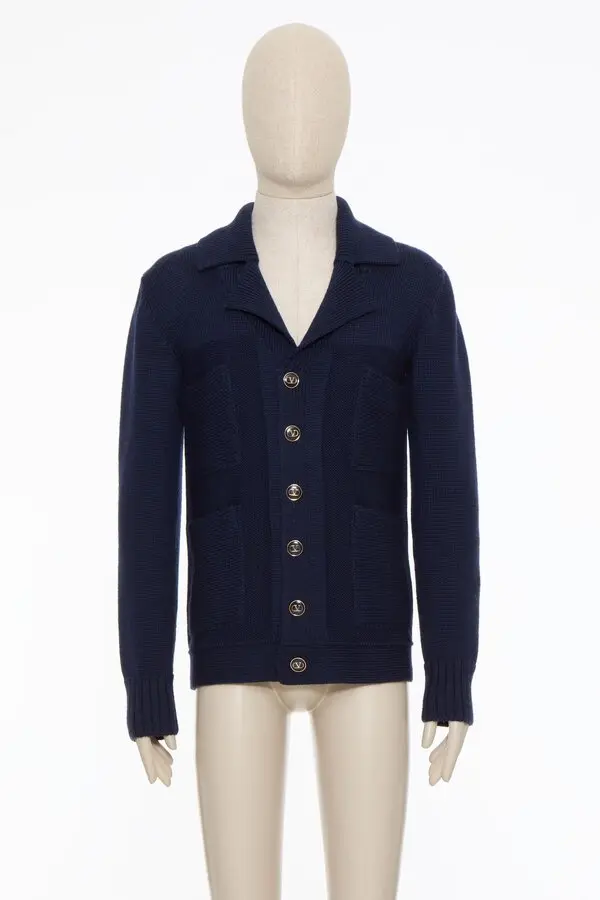 Valentino Garavani Button-up Long-sleeved Cardigan With Lapel