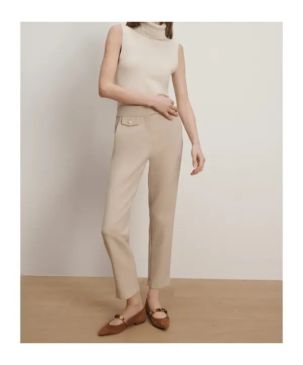 Veronica Beard Renzo Slim-leg Cropped Trousers