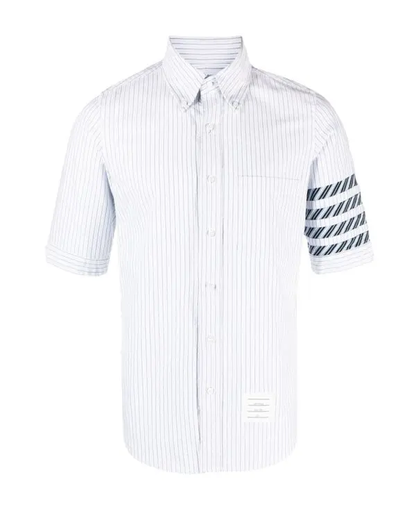 Thom Browne Striped Short-sleeved Shirt