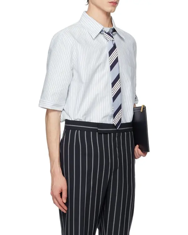 Thom Browne Striped Short-sleeved Shirt