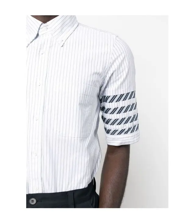 Thom Browne Striped Short-sleeved Shirt