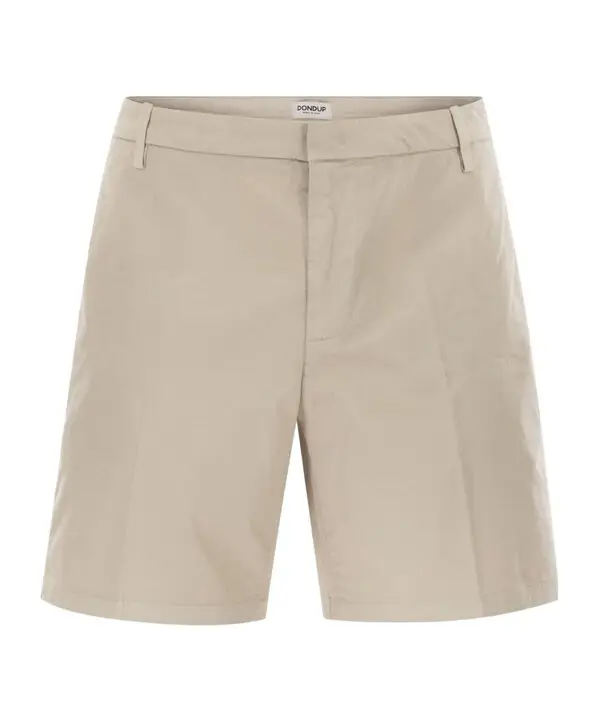 DONDUP Manheim Gabardine Bermuda Shorts - Nude