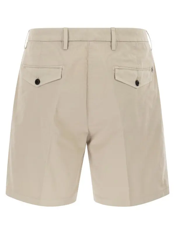 DONDUP Manheim Gabardine Bermuda Shorts - Nude