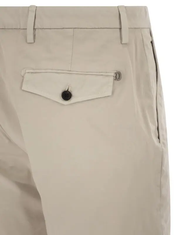 DONDUP Manheim Gabardine Bermuda Shorts - Nude