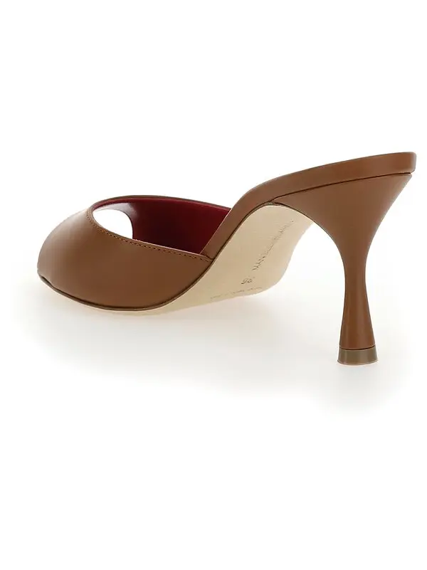Manolo Blahnik Jada Leather Mules