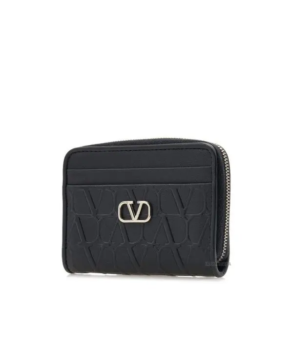 Valentino Garavani Vlogo Signature Zip-up Wallet