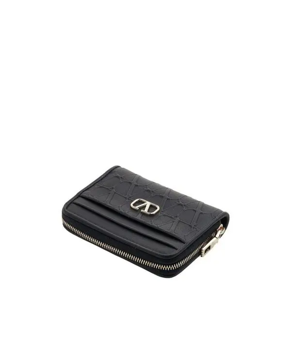 Valentino Garavani Vlogo Signature Zip-up Wallet