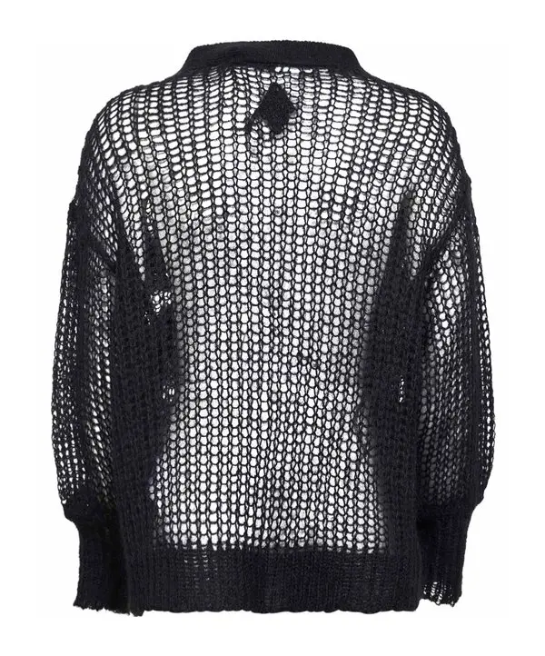 Attico Cut-out Knitted Cardigan