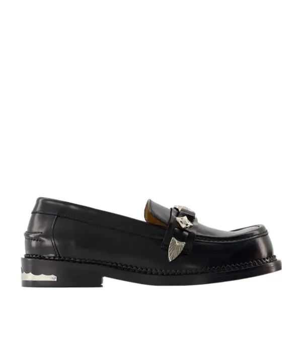 Toga Square-toe Embellished Loafers