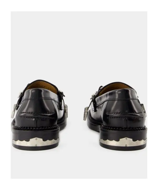 Toga Square-toe Embellished Loafers