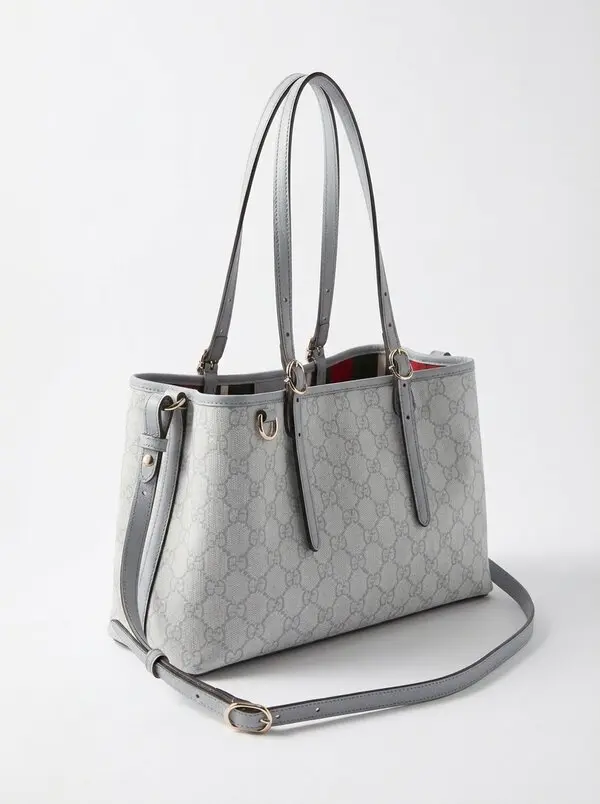 Gucci Gg Emblem Medium Tote Bag - Gray