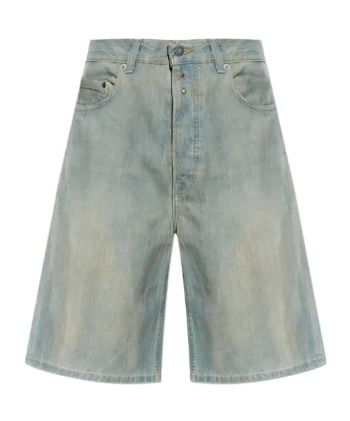 HAIKURE Relaxed Fit Denim Shorts - Gray