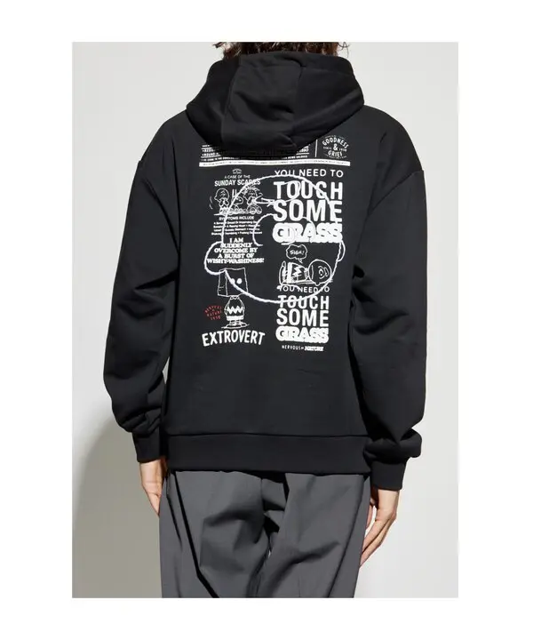 Iceberg Logo Embroidered Hooded Sweatshirt