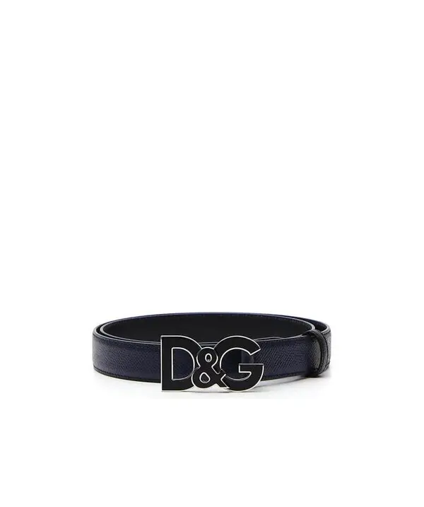 Dolce & Gabbana Logo Belt - Black
