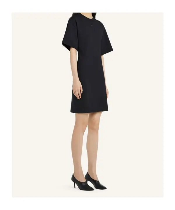 COURREGES Courrèges A-line Mini Dress With Logo - Black